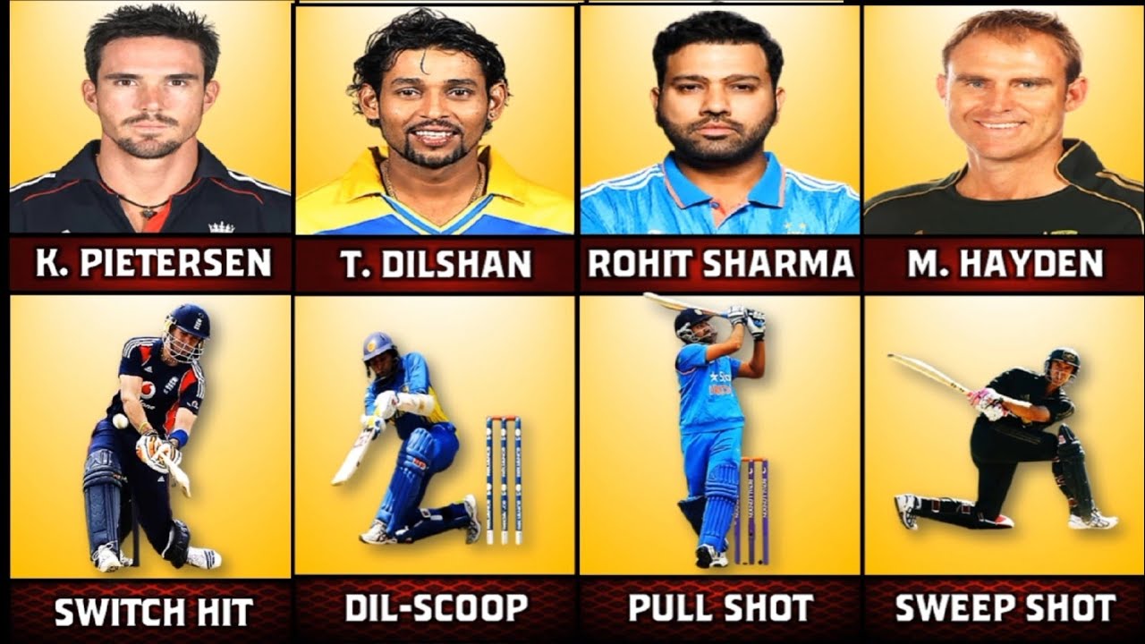 Famous Trademark (Signature) Shots of Cricket Players 🏏 - YouTube