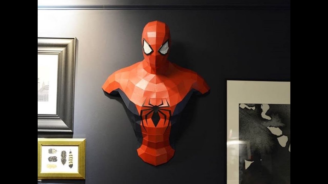 Spiderman Papercraft (Busto) - YouTube