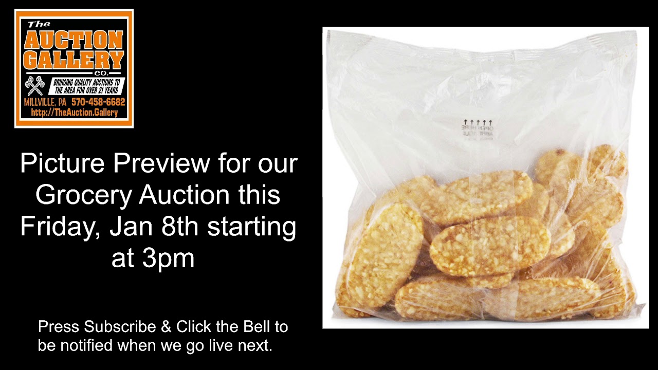 Video / Photo Preview - Grocery Auction Friday Jan 8th at 3pm - YouTube