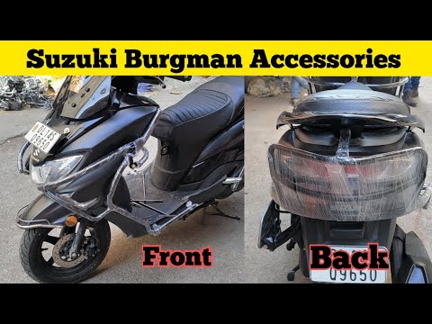 Suzuki Burgman Accessories | burgman Crash Guard | Burgman body safety ...