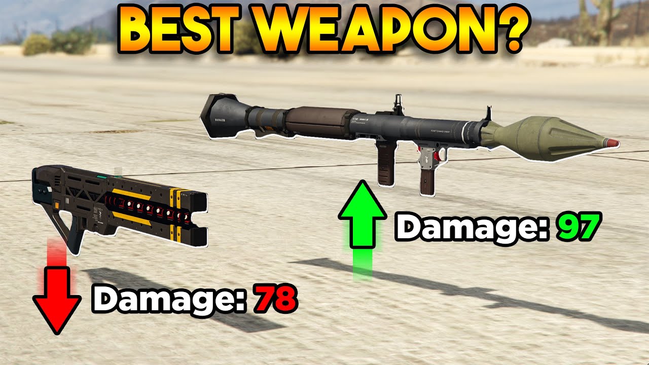 GTA 5 ONLINE NEW RAILGUN VS OLD RPG ROCKET LAUNCHER (BEST WEAPON?) - YouTube