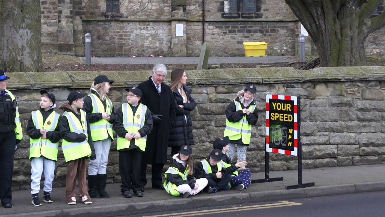 Speedwatch with PCC Ron Hogg & Durham Mini Police 06 03 15 - YouTube