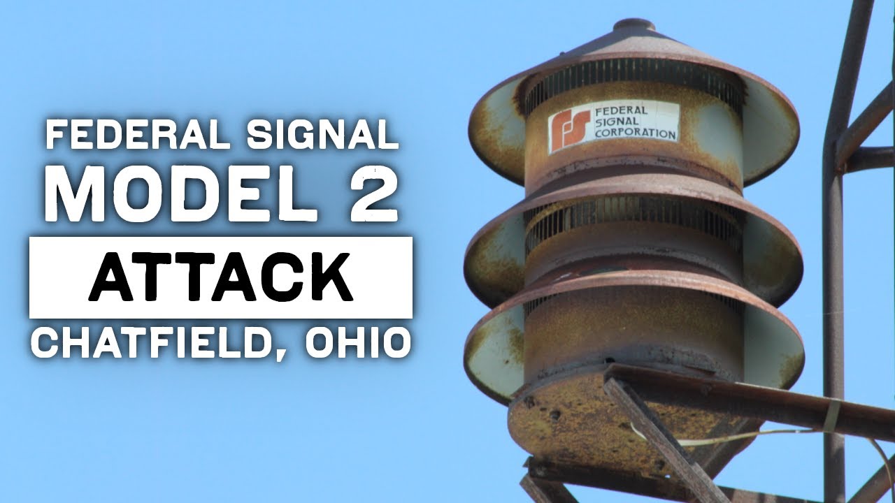 Federal Signal Model 2 Siren Test | Attack | Chatfield, Ohio - YouTube