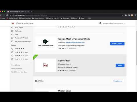 Adding VideoMirror to Chrome - YouTube