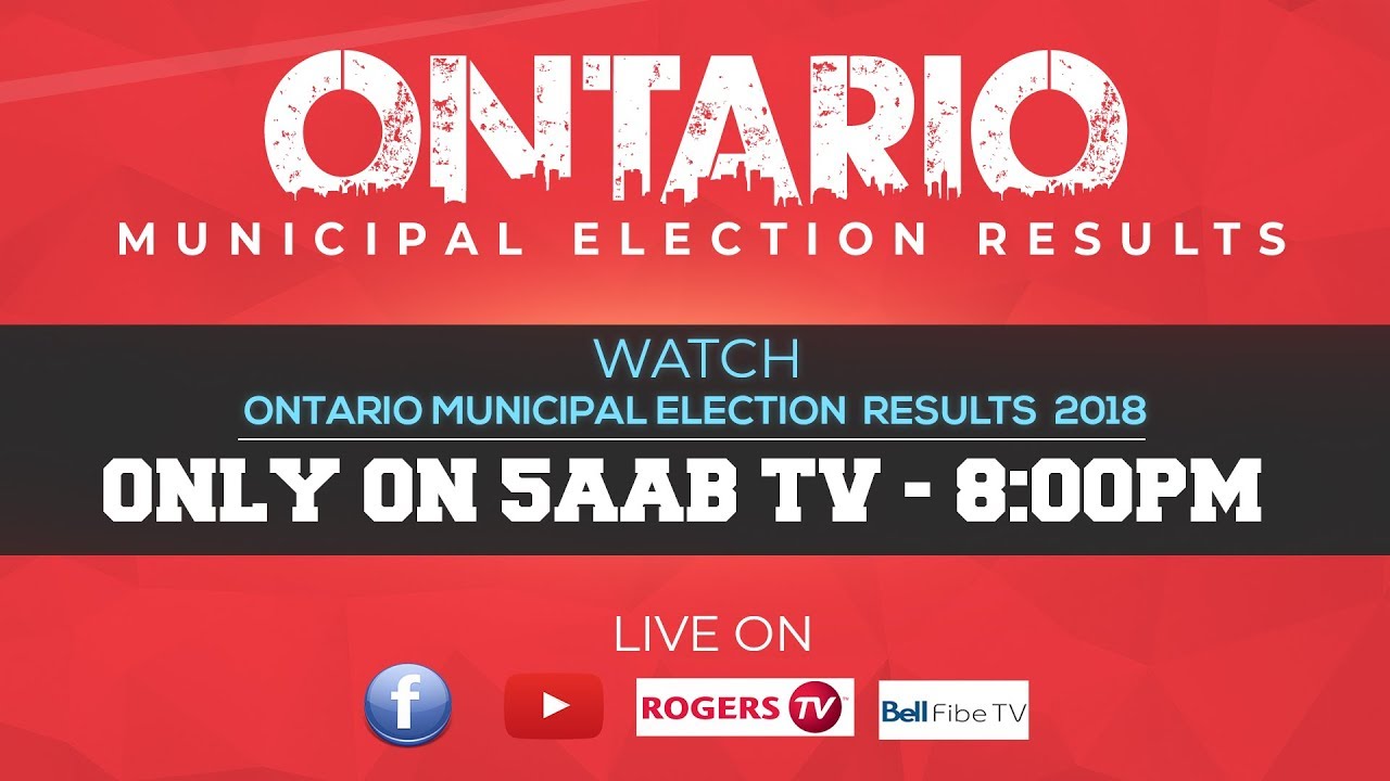 Live Ontario Municipal Election Results Coverage (2018) - YouTube