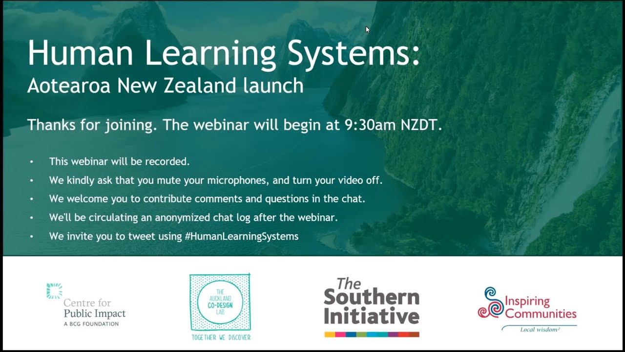 Human Learning Systems - Aotearoa New Zealand Launch - YouTube