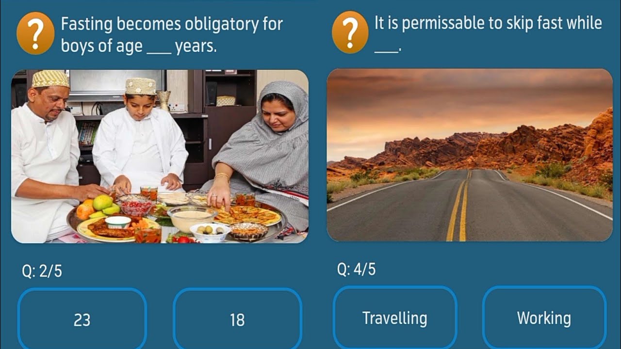 Fasting becomes obligatory for boys of age ____ years. | It is ...