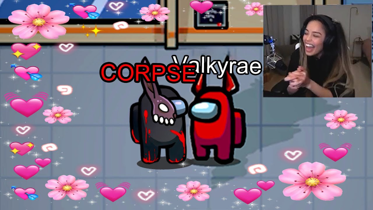 CORPSE & VALKYRAE being cute and Wholesome In among us.. (Funny Moments ...