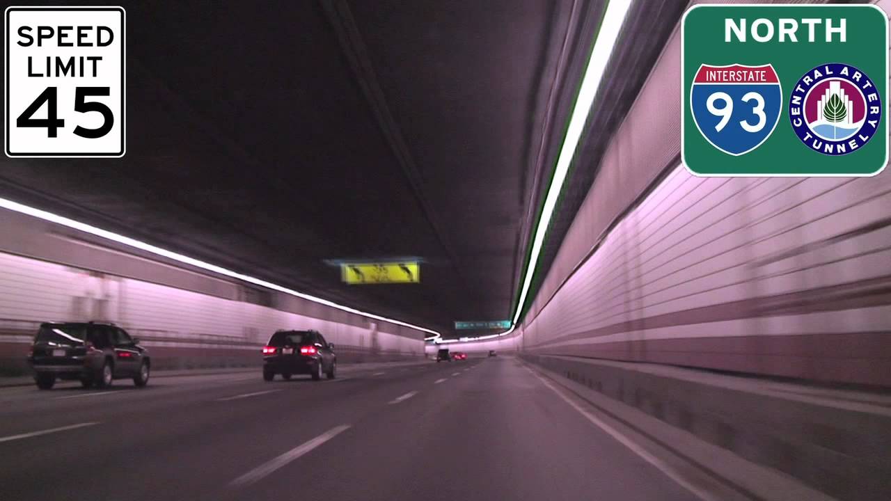 Boston MA: I-90 East to I-93 & More - YouTube