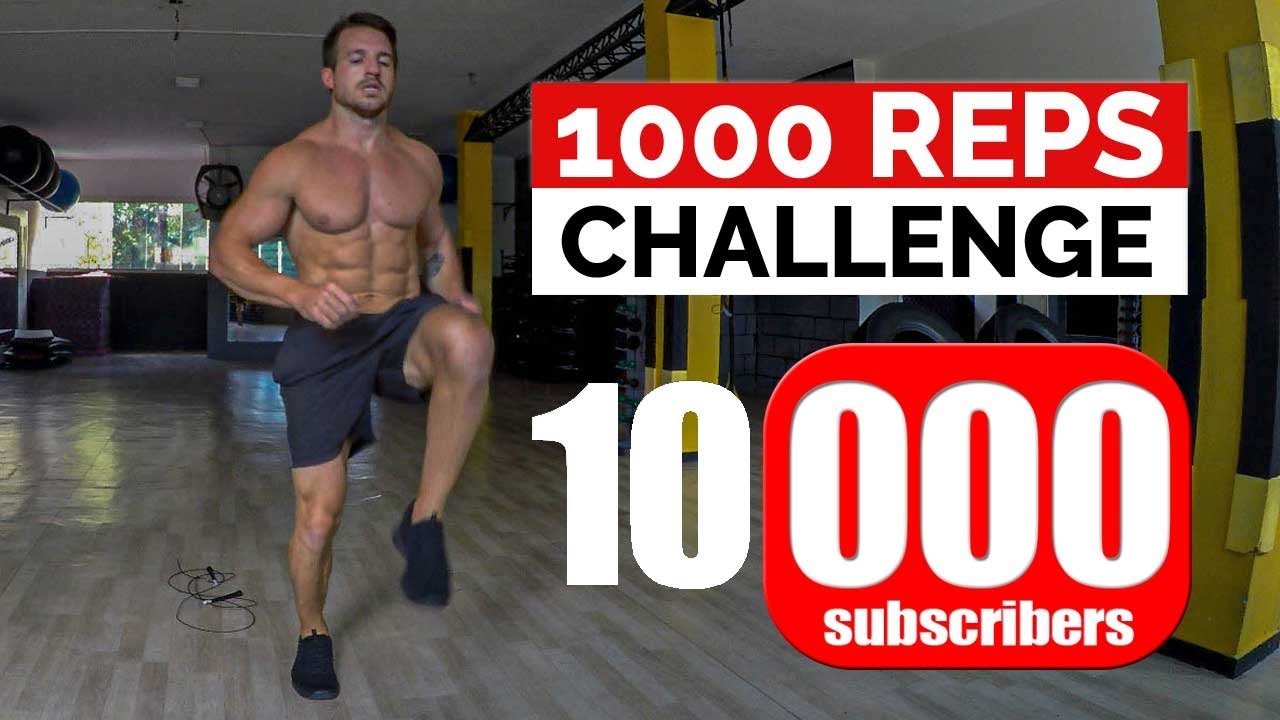 1'000 REP BODYWEIGHT CHALLENGE (Jumping Rope Required) - YouTube