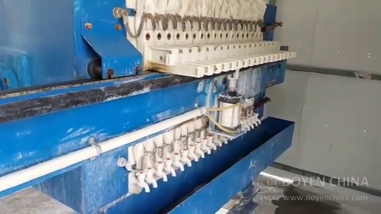 Quick opening type filter press - YouTube