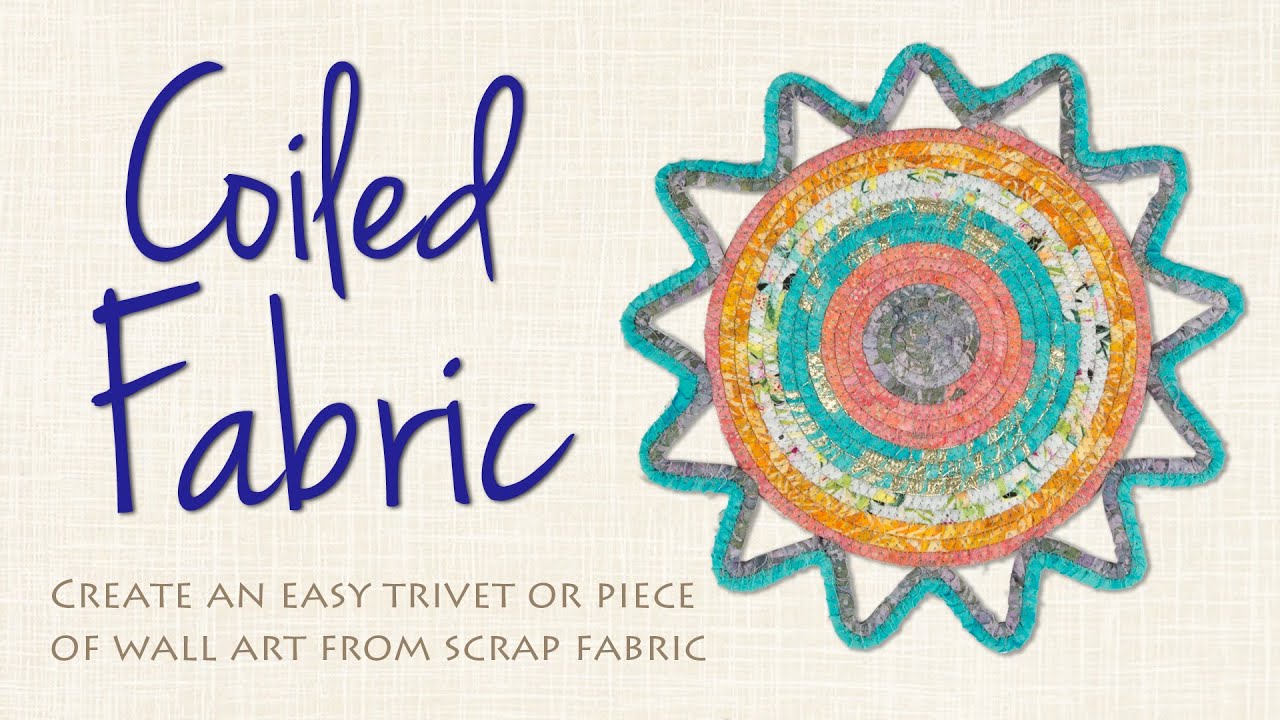 DIY Coiled Fabric to Make Trivets, Rugs, Wall Art, and More! - YouTube