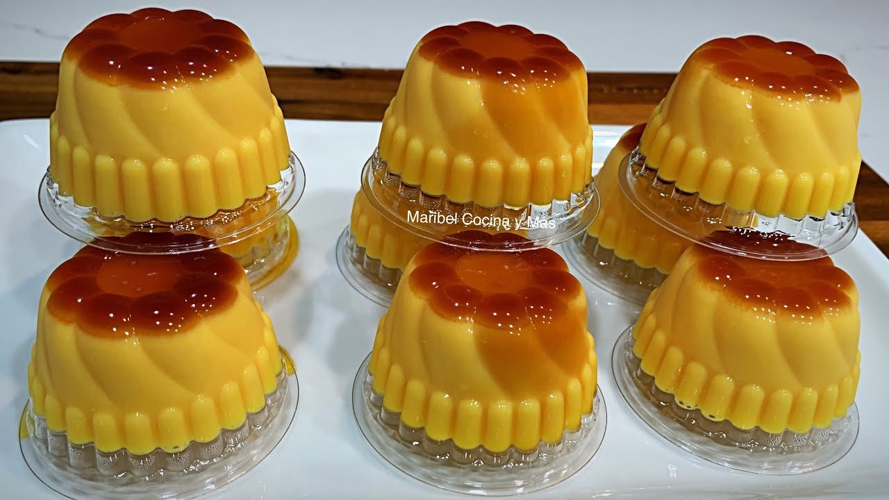 FLAN EN VASITOS Con Sólo dos ingredientes ¡Sin Horno! - YouTube
