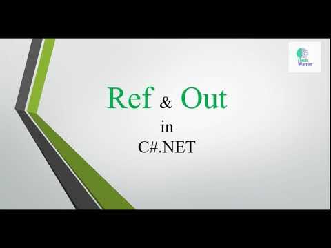 Ref And Out in C# With Examples | C#.NET Tutorials | In Simple Words ...