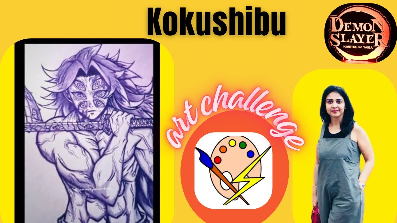 how to draw kokushibo | demon slayer drawing | anime drawing | como ...