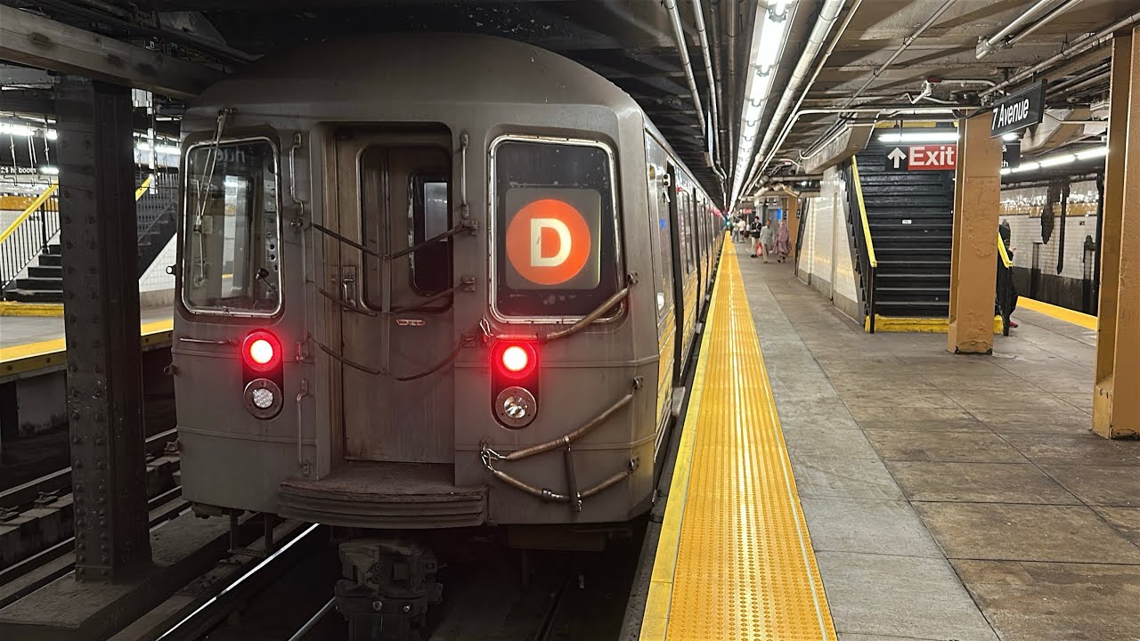 IND Culver Line: (D) (F) (G) & Test/Garbage Trains @ 7th Avenue (R42 ...