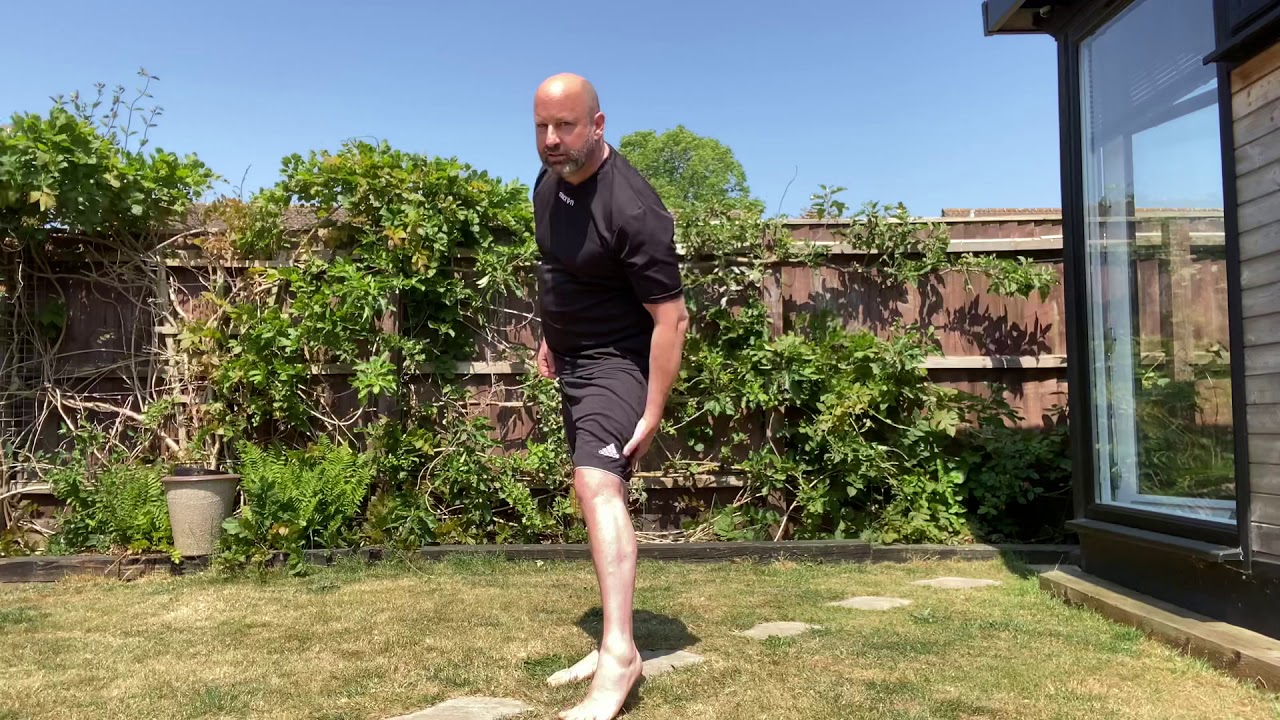 Dynamic Walking Hamstring Stretch - YouTube