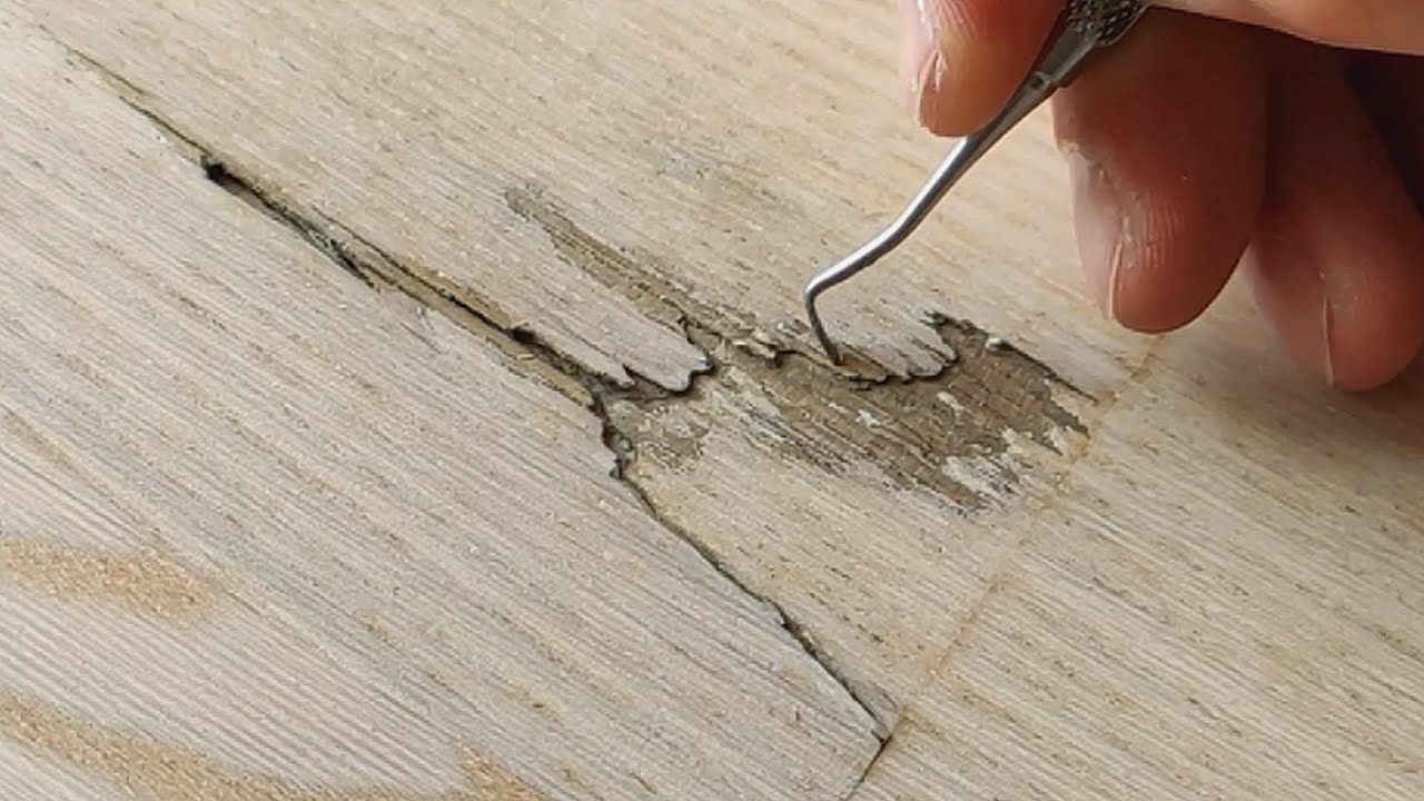 The perfect repair method - How to restore a rotten wooden floor in 5 ...