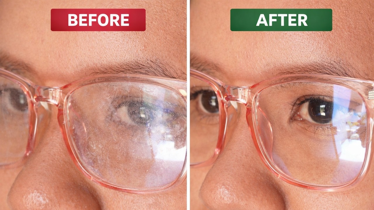 Smudged Glasses Become Crystal Clear! How to Clean Eyeglasses Without ...
