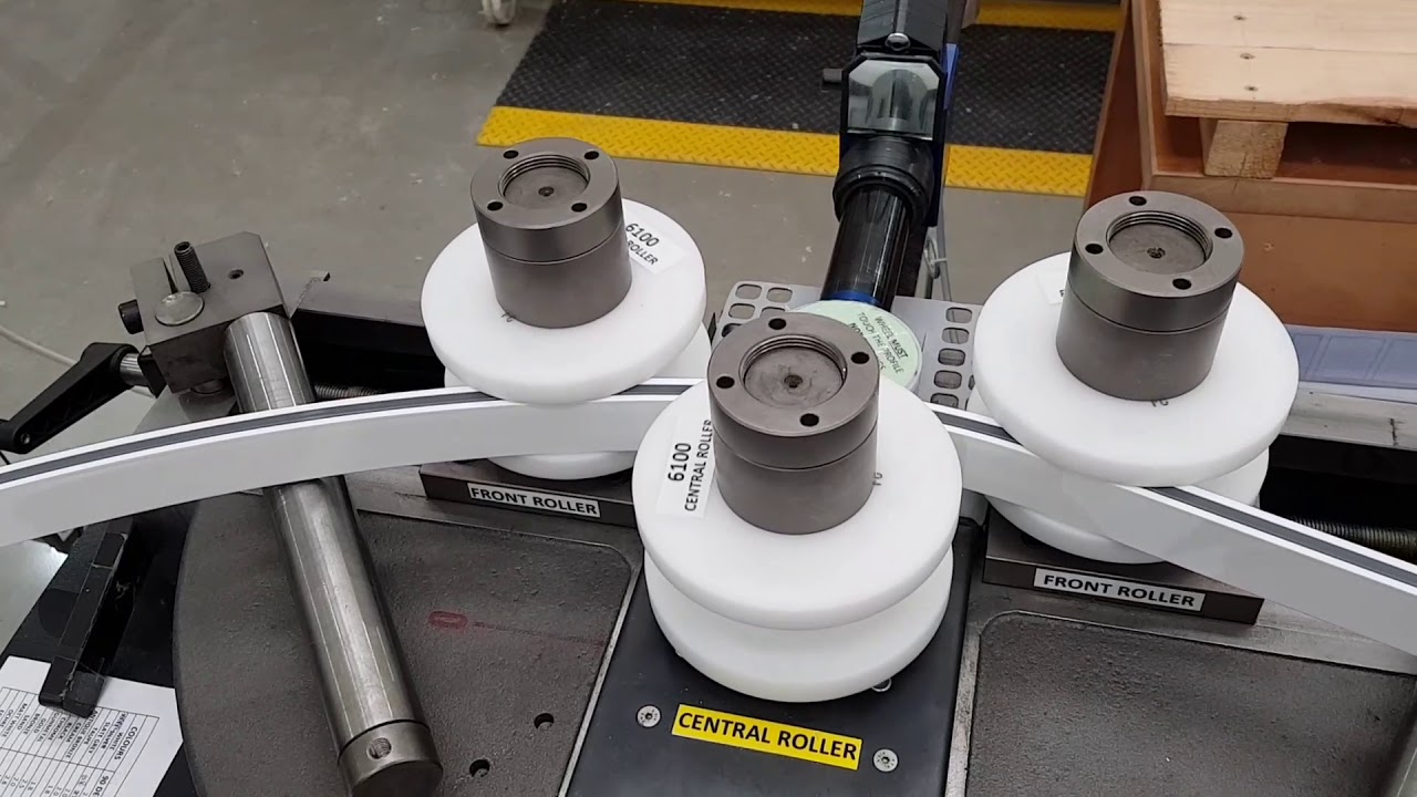 How we bend a bespoke shaped track. - YouTube