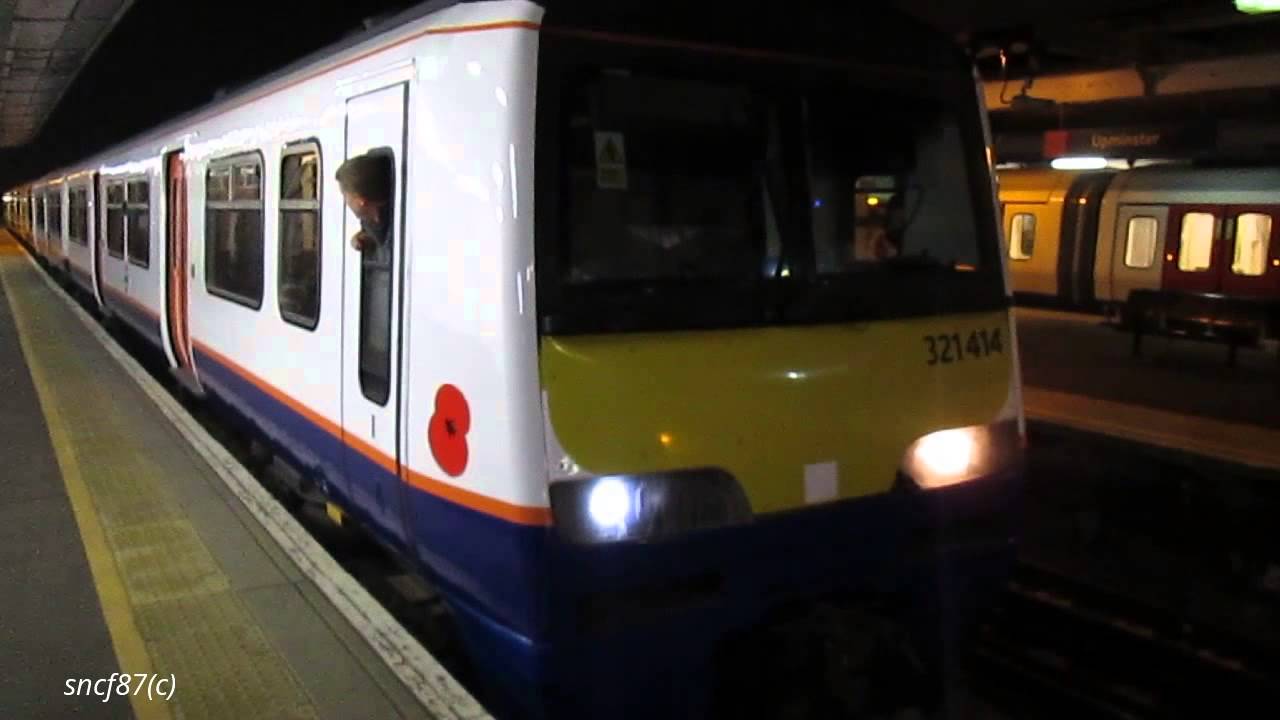 London Overground Livery Class 321 on Upminster Line - YouTube