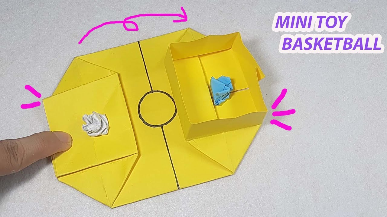 Easy origami moving paper toys || Mini toy basketball pop it - YouTube