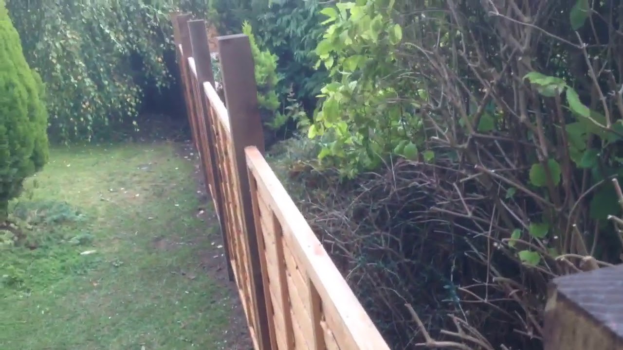 Latest fence job (we have just finished) - YouTube