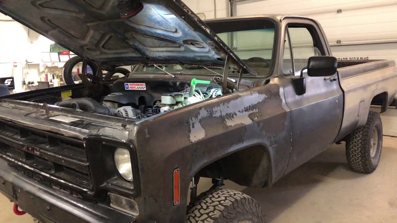 LS Swap Chevy Squarebody Bulkhead Connector 1980 K10 - YouTube