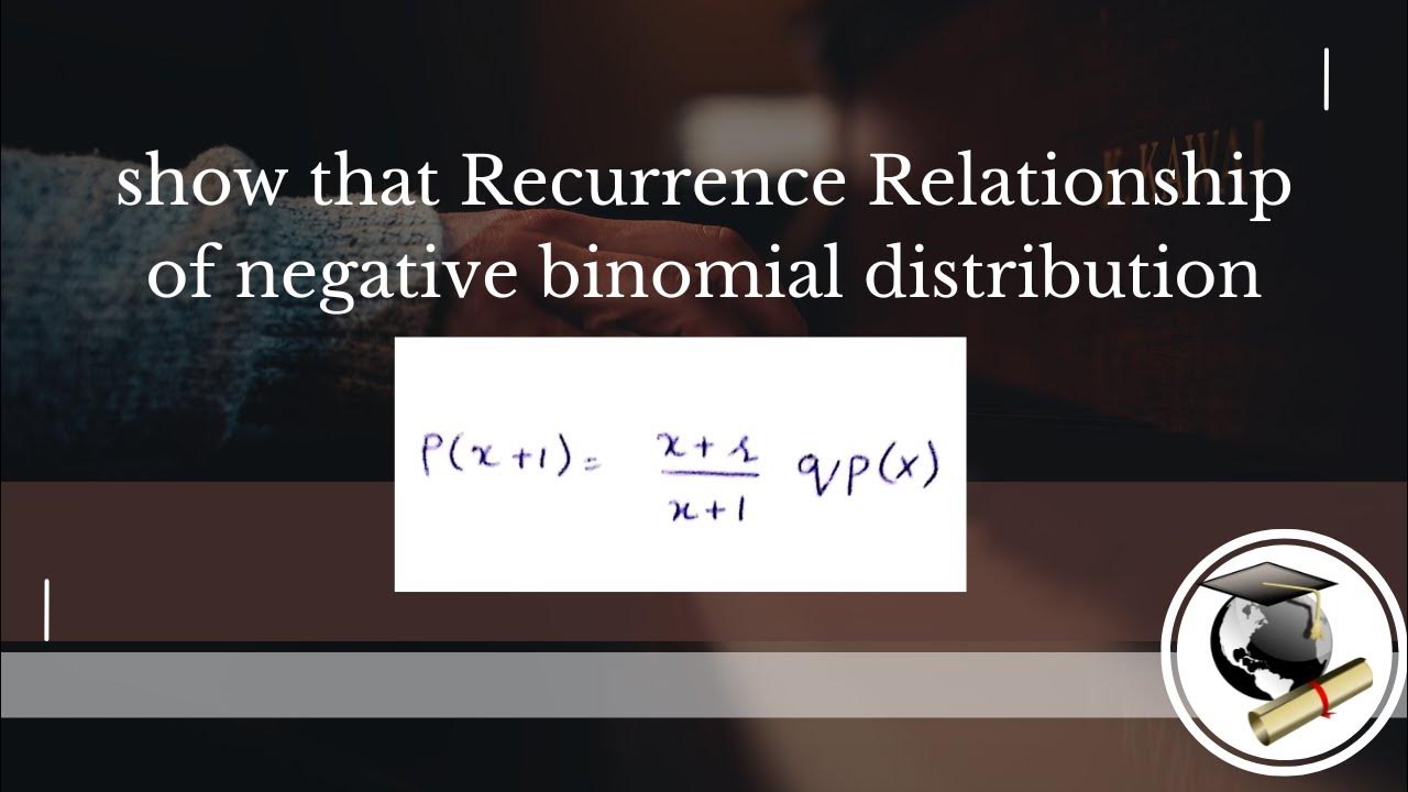 Recurrence Relationship of negative binomial distribution - YouTube
