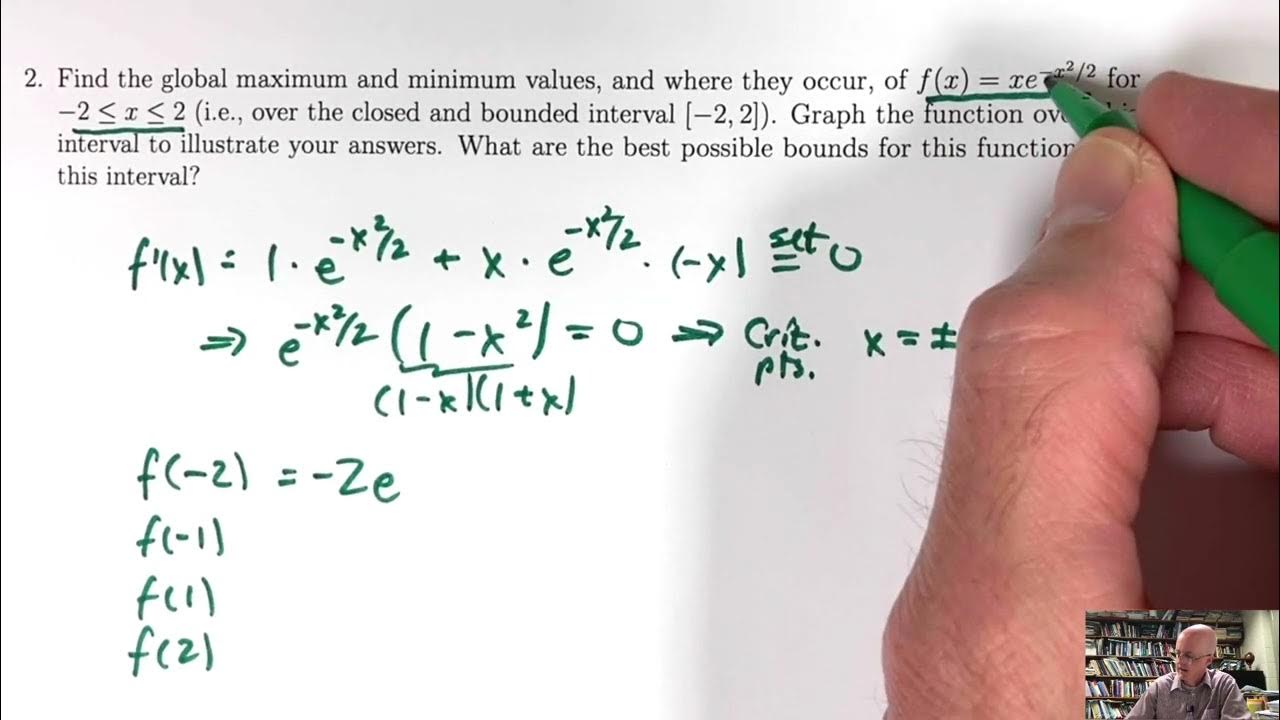 Finding Absolute (Global) Extreme Values over Closed Intervals (Calculus Problems and Solutions ...