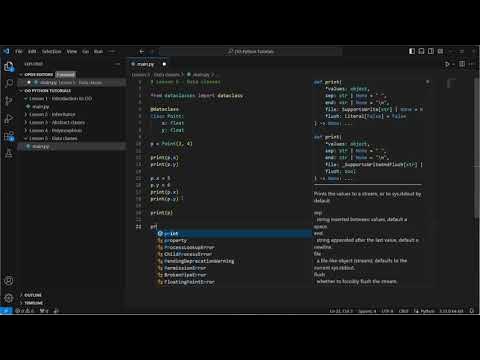 Data classes (OO Python Tutorials) - YouTube