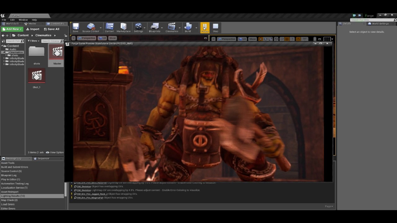 Completed Tutorial from Unreal Website - YouTube