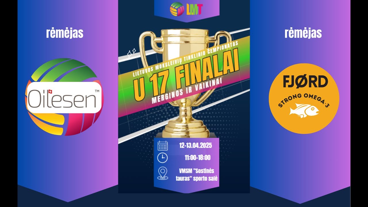 Lietuvos U17 moksleivių tinklinio čempionatas: KSM „Startas“-3 – VMSM ...