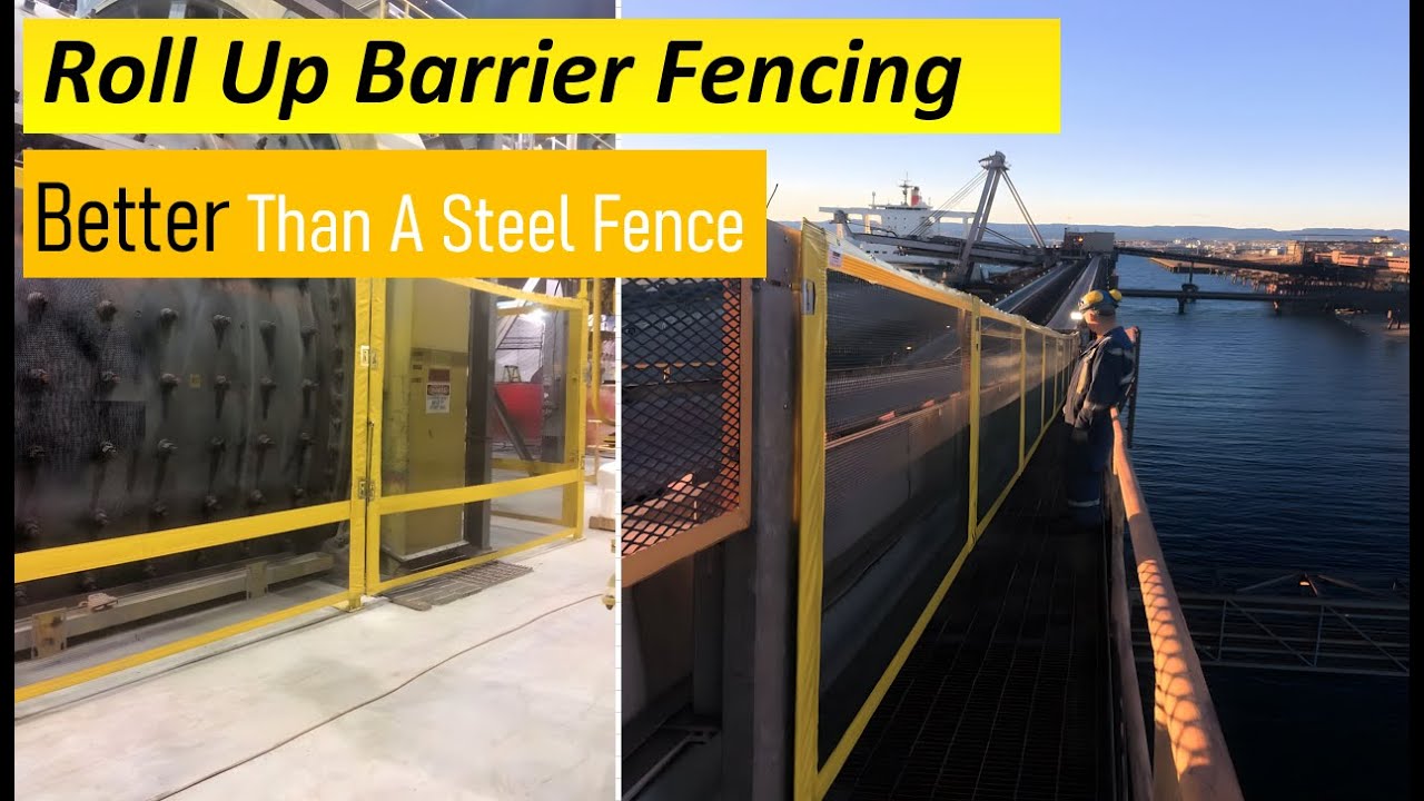 Retractable Safety Barrier Net System | SB-7000 - YouTube