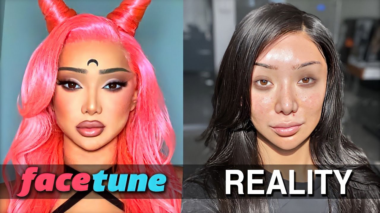 beauty influencers who look completely DIFFERENT in real life.. - YouTube