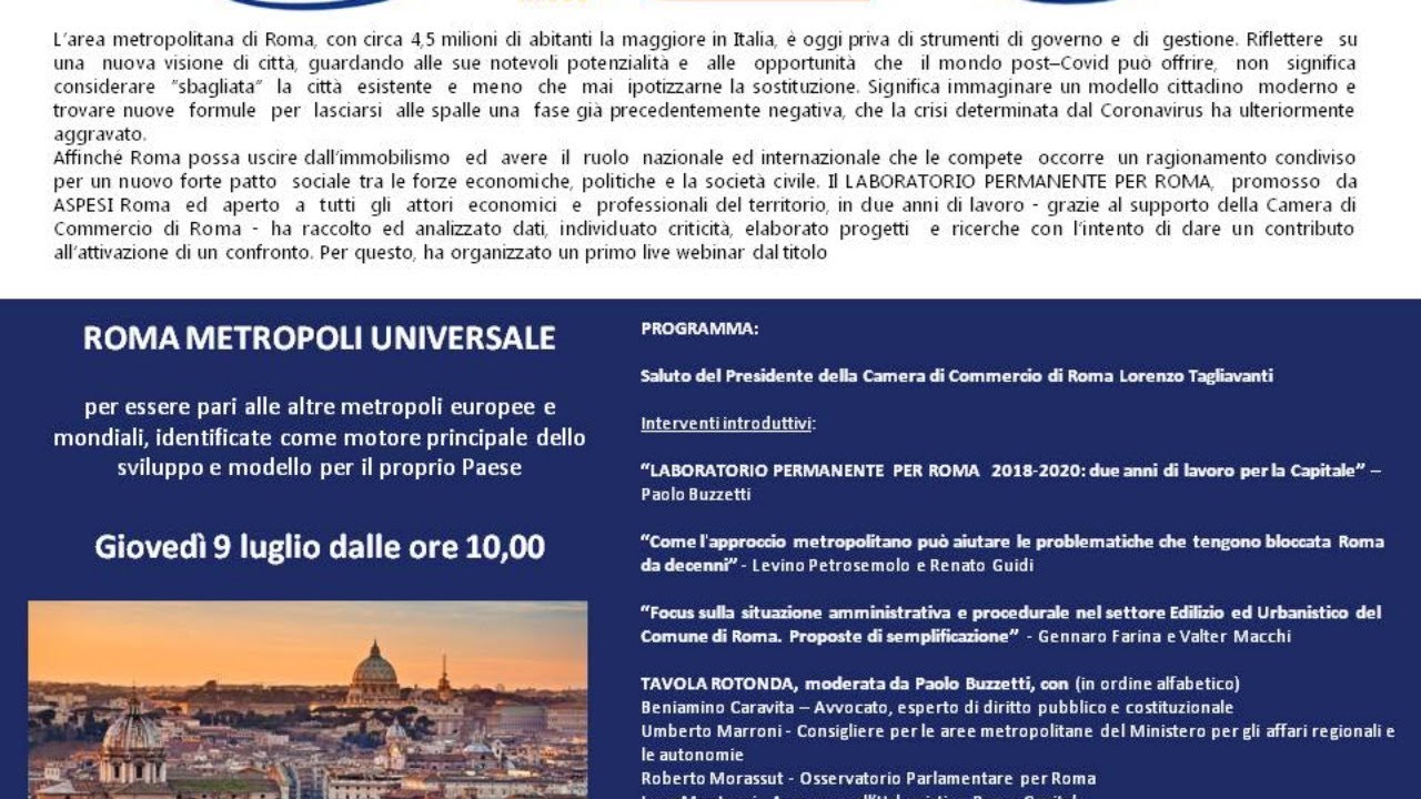 ROMA METROPOLI UNIVERSALE - YouTube