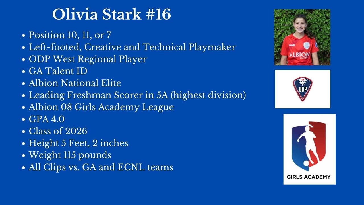 Olivia Stark Class of 2026 - Highlight June 2023 - YouTube