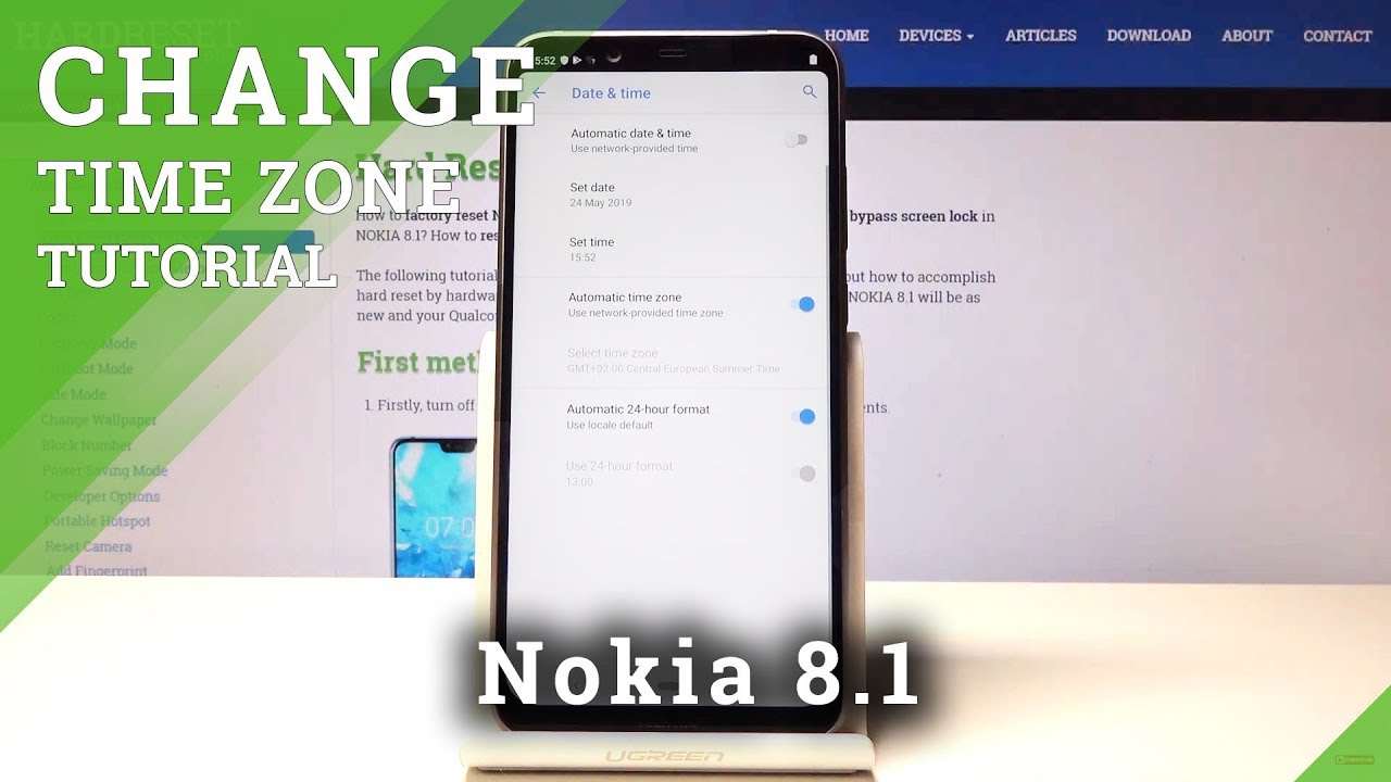 How to Change Date & Time in Nokia 8.1 - Time Settings - YouTube