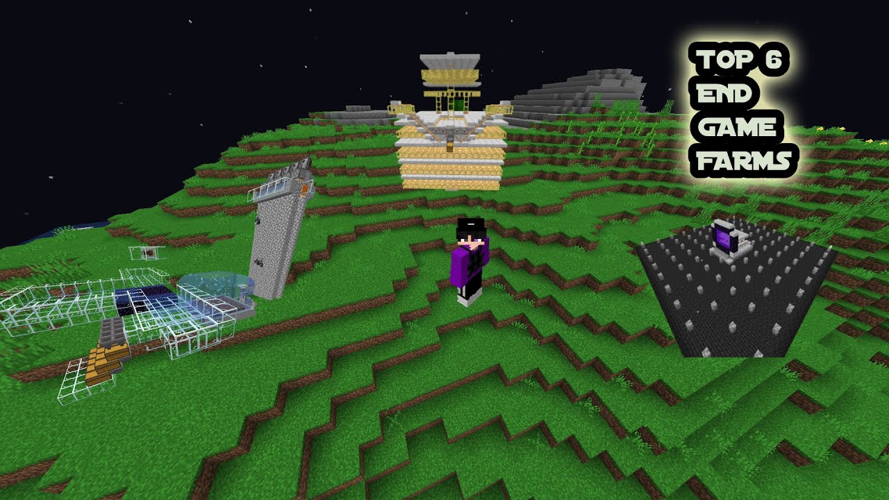 The 5 best end game farms for your minecraft world! - YouTube