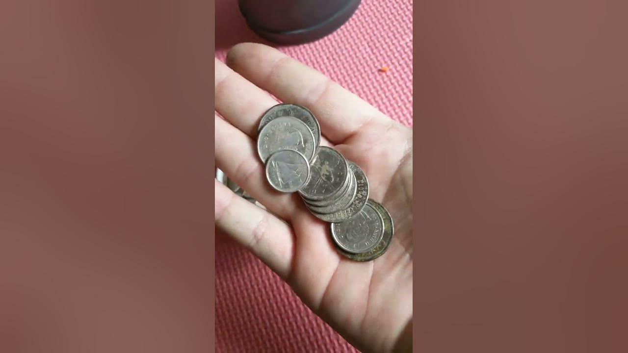 How to clean coins found Metal Detecting in a rock tumbler Part 1 #metaldetecting #coins - YouTube