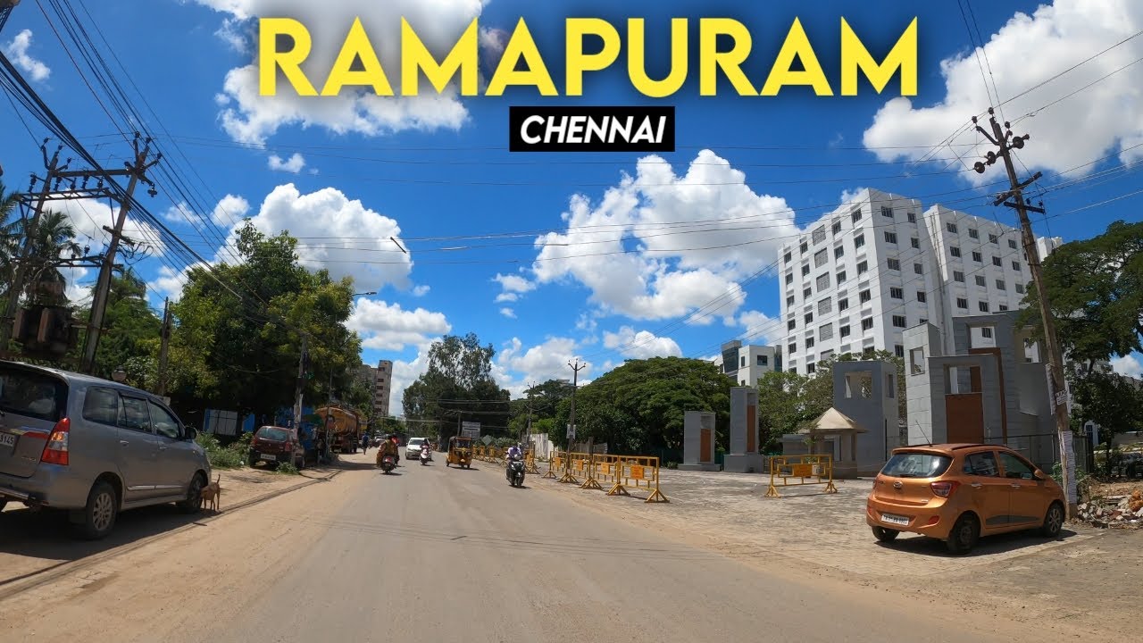 Chennai 4K | Ramapuram | Kamaraj Salai | Bharathi Salai | SRM | Porur ...