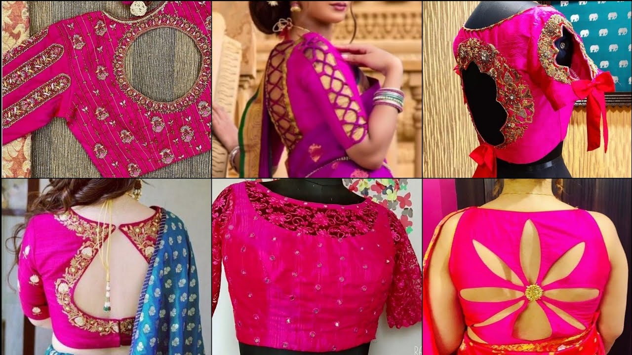 Latest And Trending Rani Pink Colour Blouse Designs/Blauj Dizain Image ...