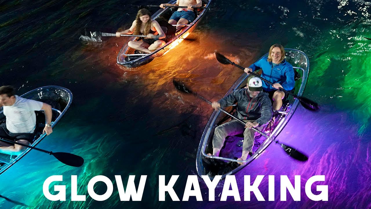 Nightly Glow Kayaking Tours | PaddleSMTX - YouTube