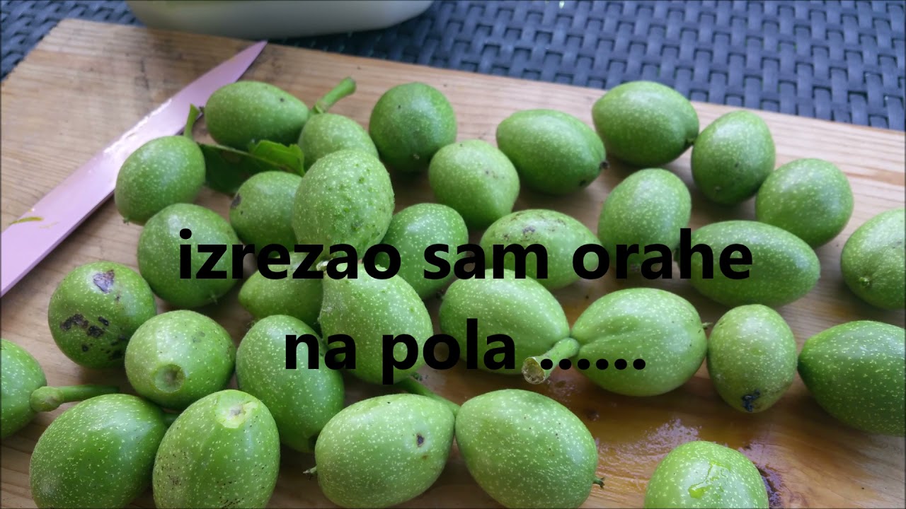 kako se pravi orahovaca liker od oraha recept - YouTube