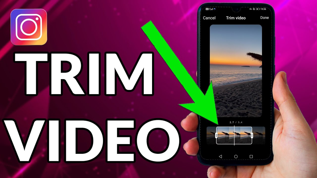 How To Trim A Video On Instagram - YouTube