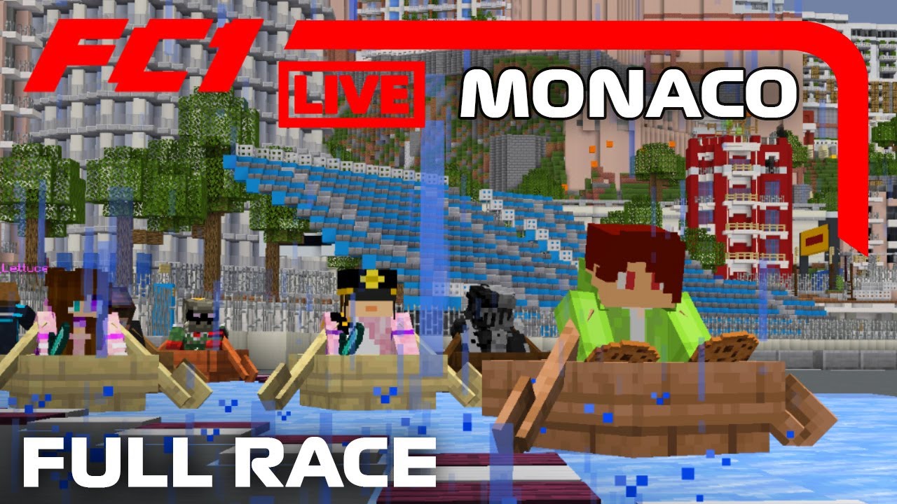 The Monaco GP 1:1 scale in Minecraft - YouTube