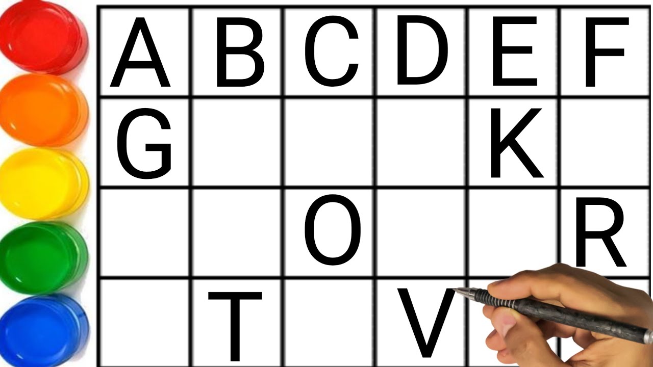 A for apple B for ball O For Orange, Alphabet Learning l Abcd Writing # ...