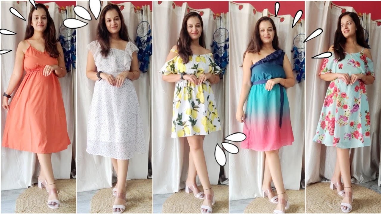Trendy Summer Dresses Haul💕 starting at Rs 400| Try on haul| # ...