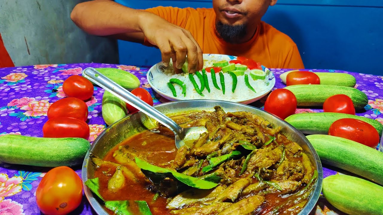 Horn fish fried lemon leaves that was fun - YouTube