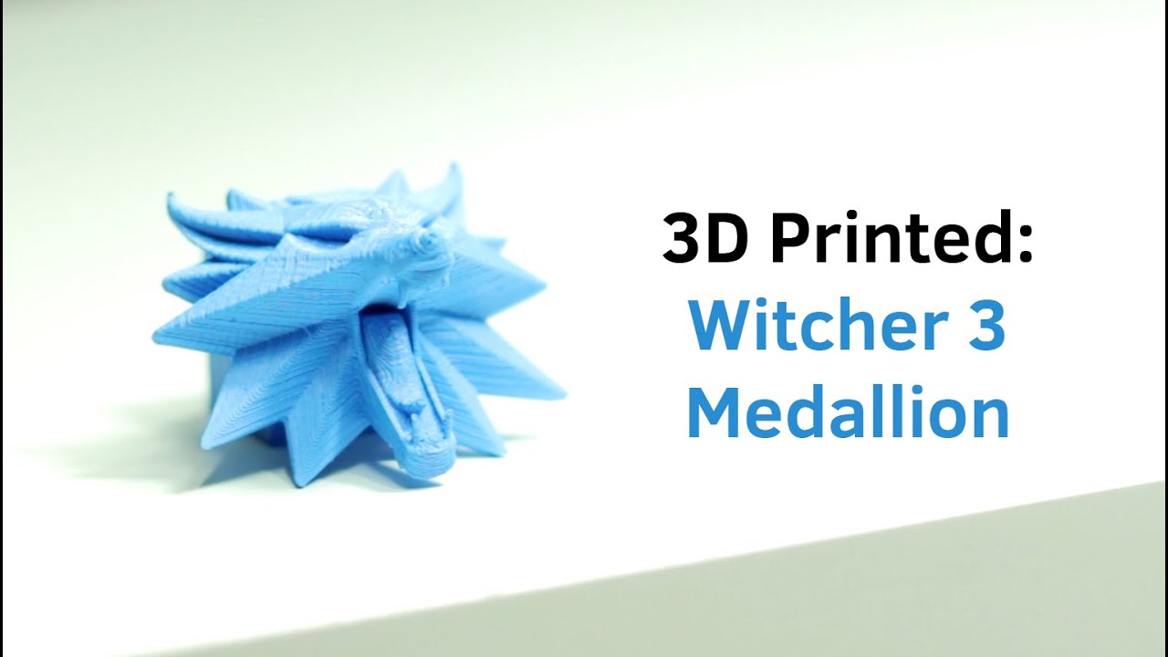 Witcher 3 Medallion - 3D PRINT [Medalion z Wiedźmina 3] - YouTube